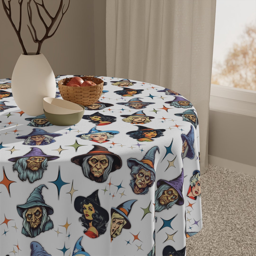 Vintage Witches Tablecloth | 1950s Halloween Comics | 1950s Style ...