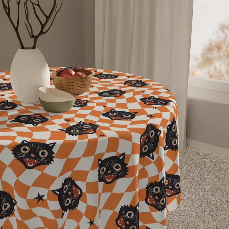 Checkerboard Cat - Etsy