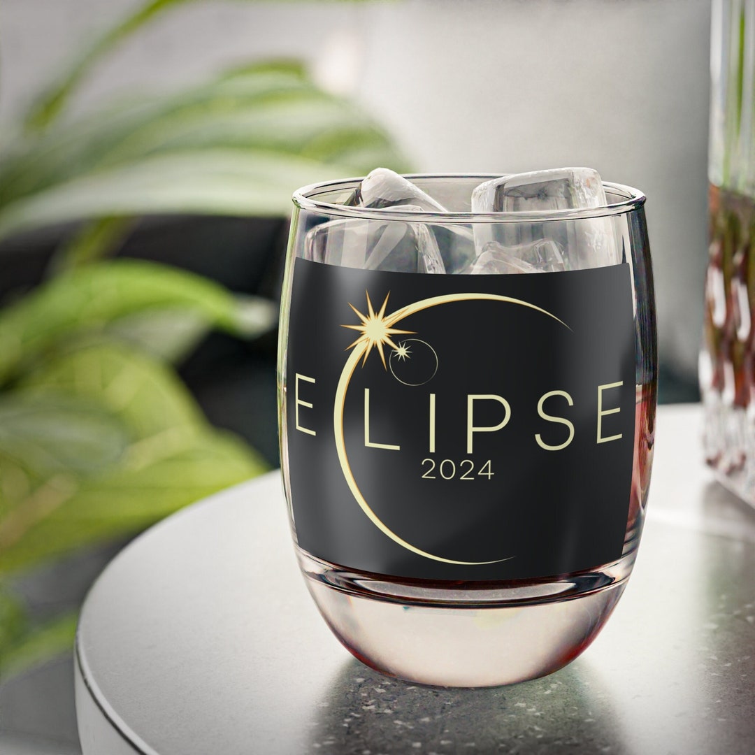Solar Eclipse 2024 Whiskey Glass Total Eclipse 2024 Memorabilia Solar ...
