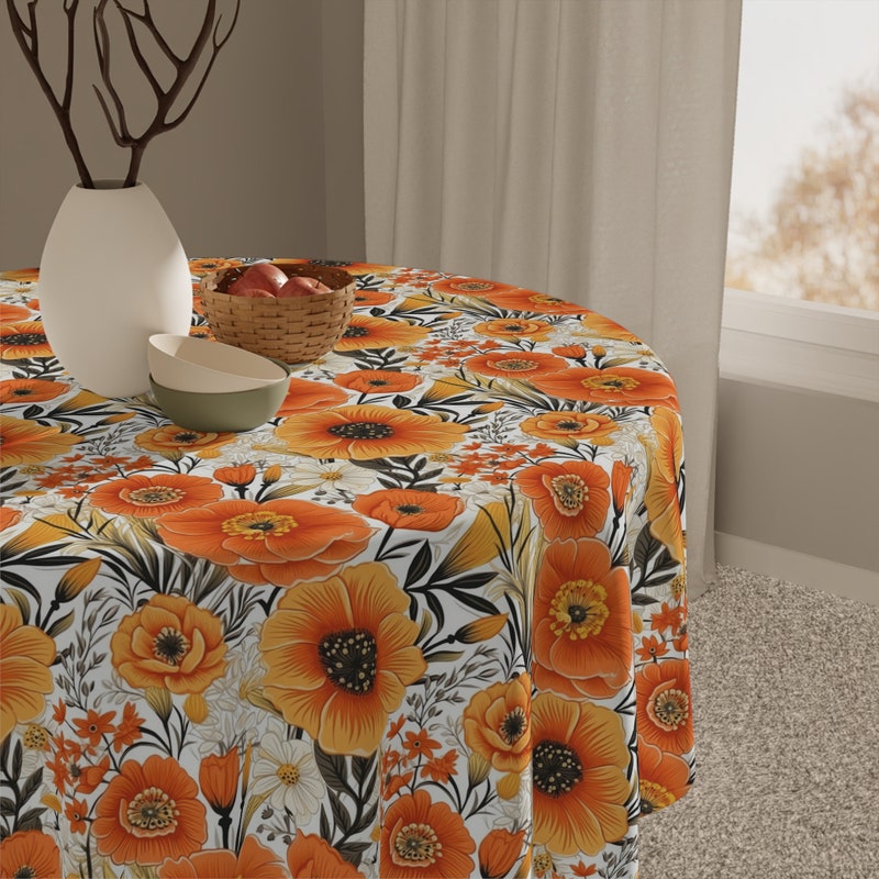Floral Tablecloth - Etsy