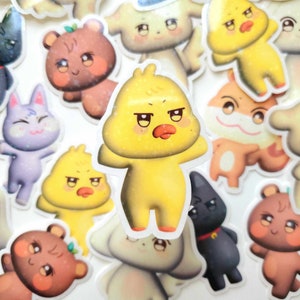 Holo Cute Aniteez Sticker, Aniteez Trading Card | Aesthetic Kawaii Kpop ...