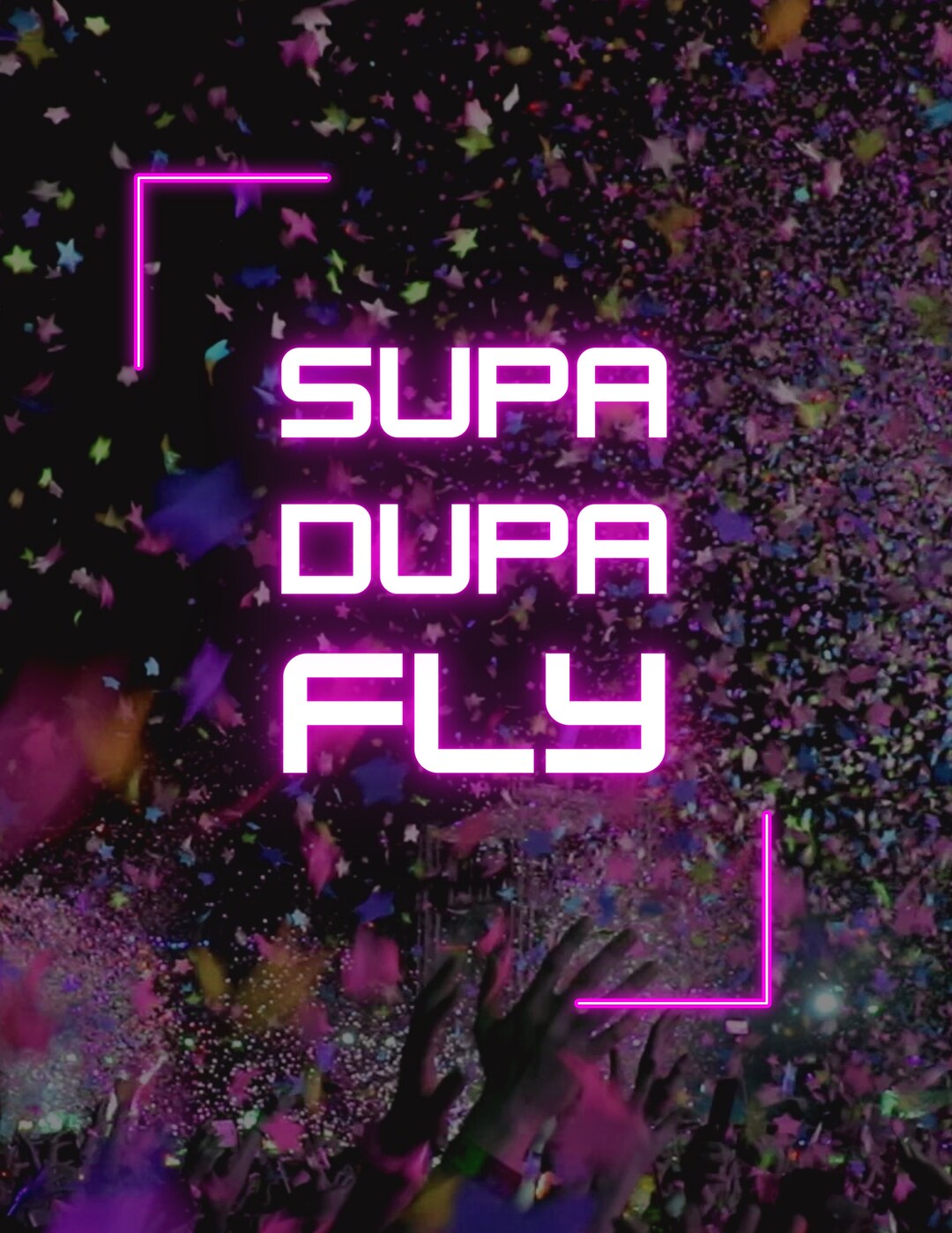 Supa Dupa Fly 90s Themed Digital Print Etsy