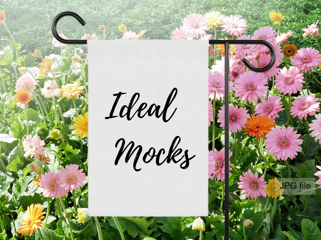 Garden & House Banner Mock up Digital Download Flag Mockup JPG - Etsy