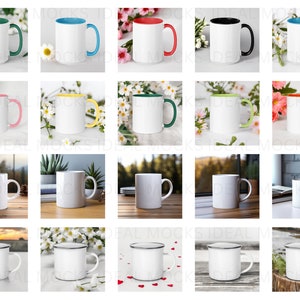 Mug Mockup Bundle All Current and Future Mugs POD Mockups Accent Coffee ...