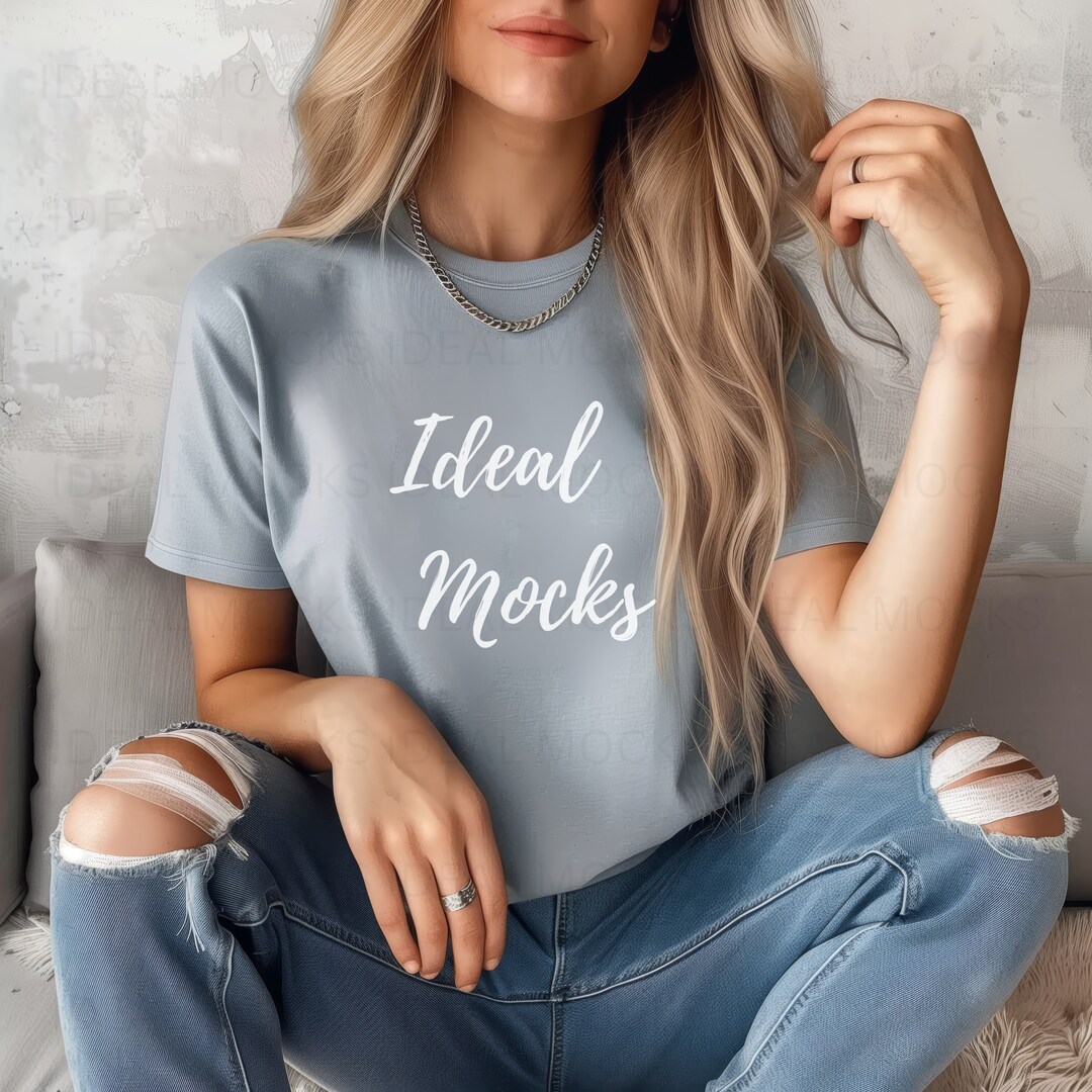 Comfort Colors Mockup Granite Comfort Colors 1717 Oversized Shirt ...