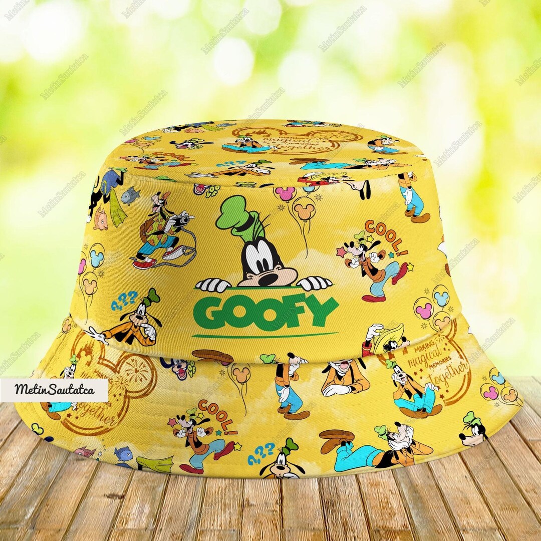 Goofy Bucket Hat, Disney Goofy Bucket Hat, Goofy Dog Bucket Hat, Goofy ...