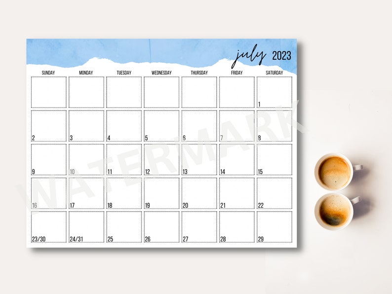 Printable 2023 Monthly Calendars instant Download Digital - Etsy