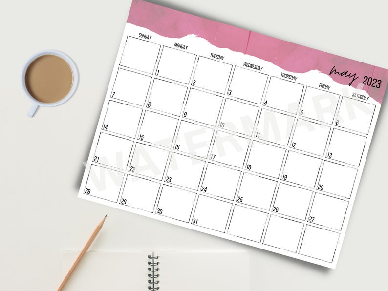 Printable 2023 Monthly Calendars instant Download Digital - Etsy