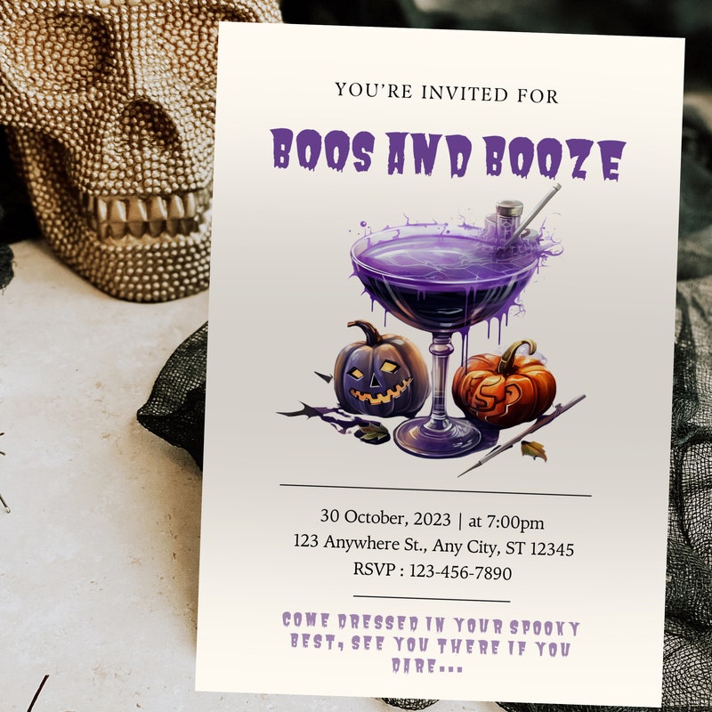 Boos and Booze Party - Etsy