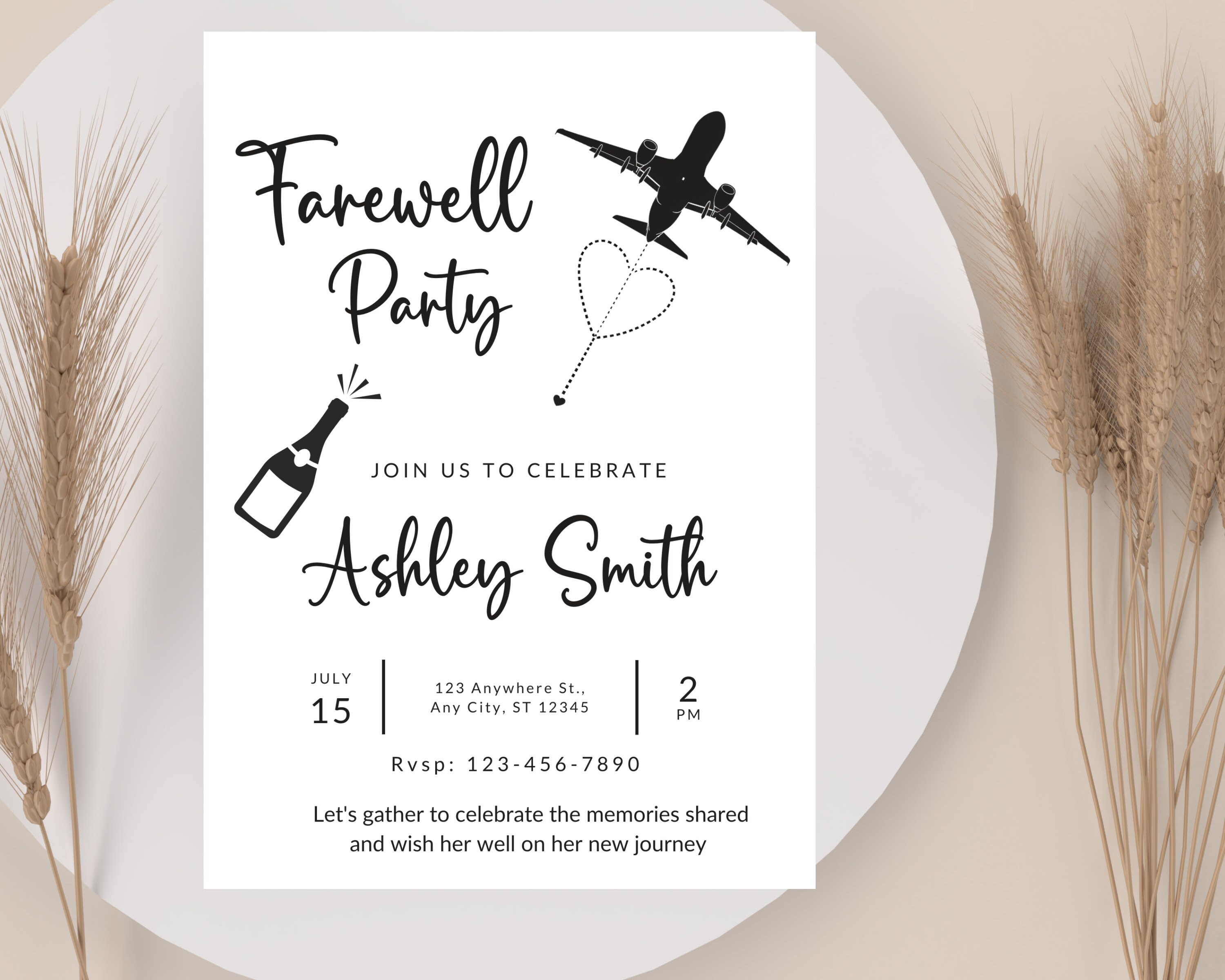 Digital Invite Farewell Going Away Party Invitation Going Away Invite ...