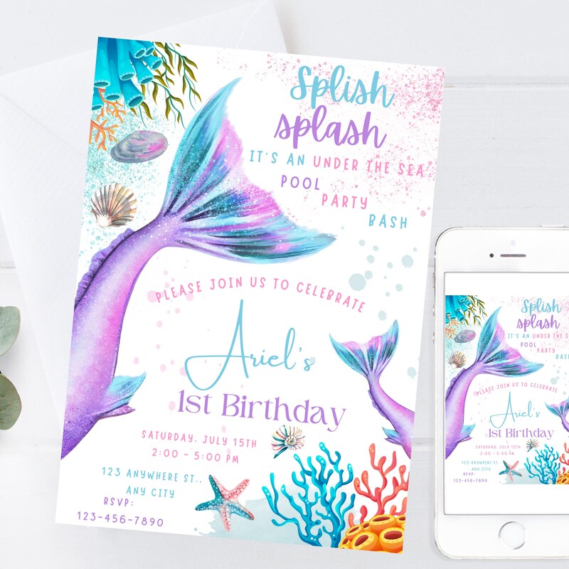 Mermaid Pool Party - Etsy