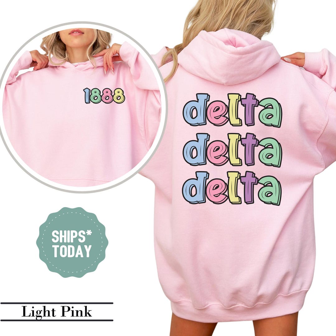 Delta Delta Delta Vibrant Letters Sorority Sweatshirt - Tri Delta ...