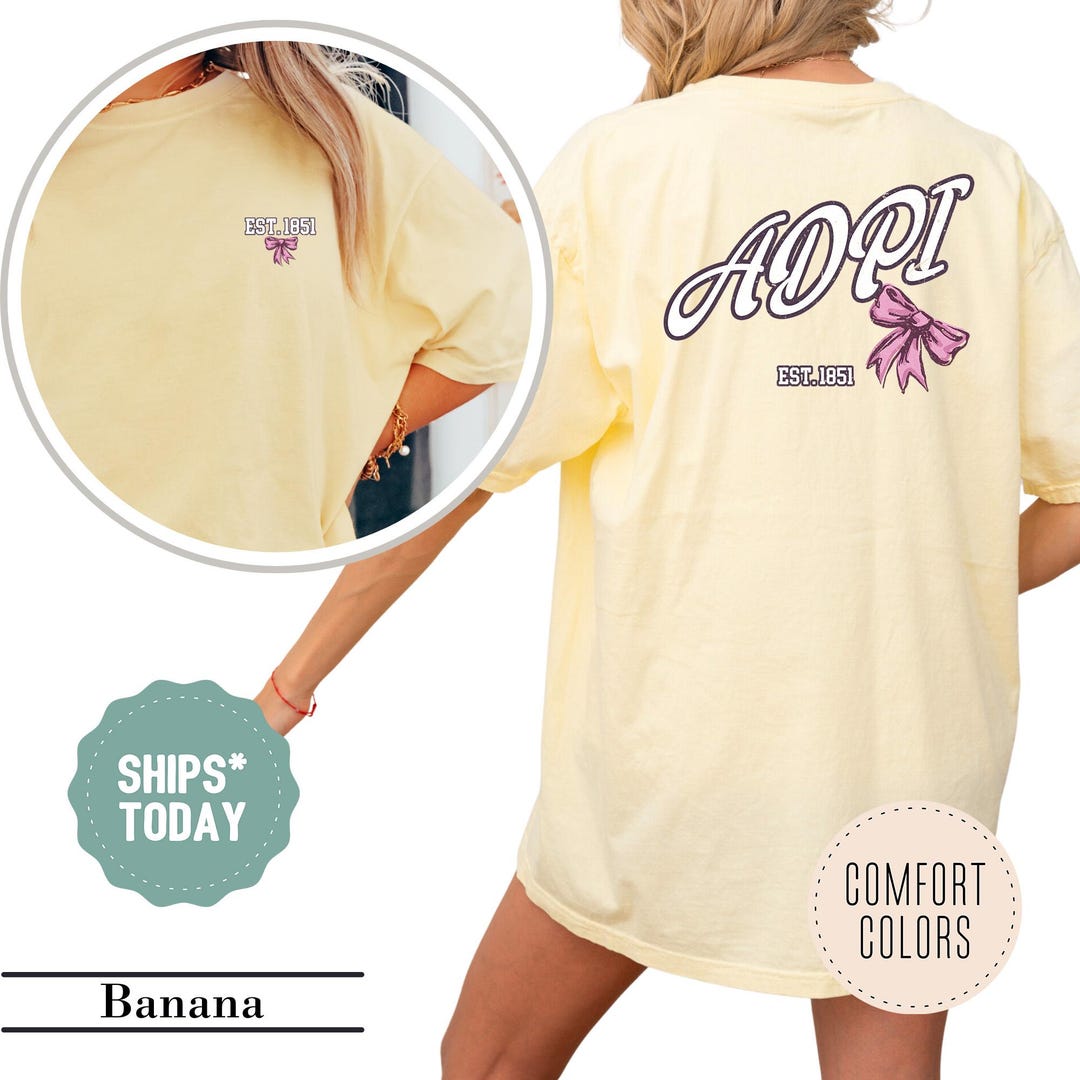 Alpha Delta Pi Together in Pink Sorority T-shirt ADPI Merch Big Little ...