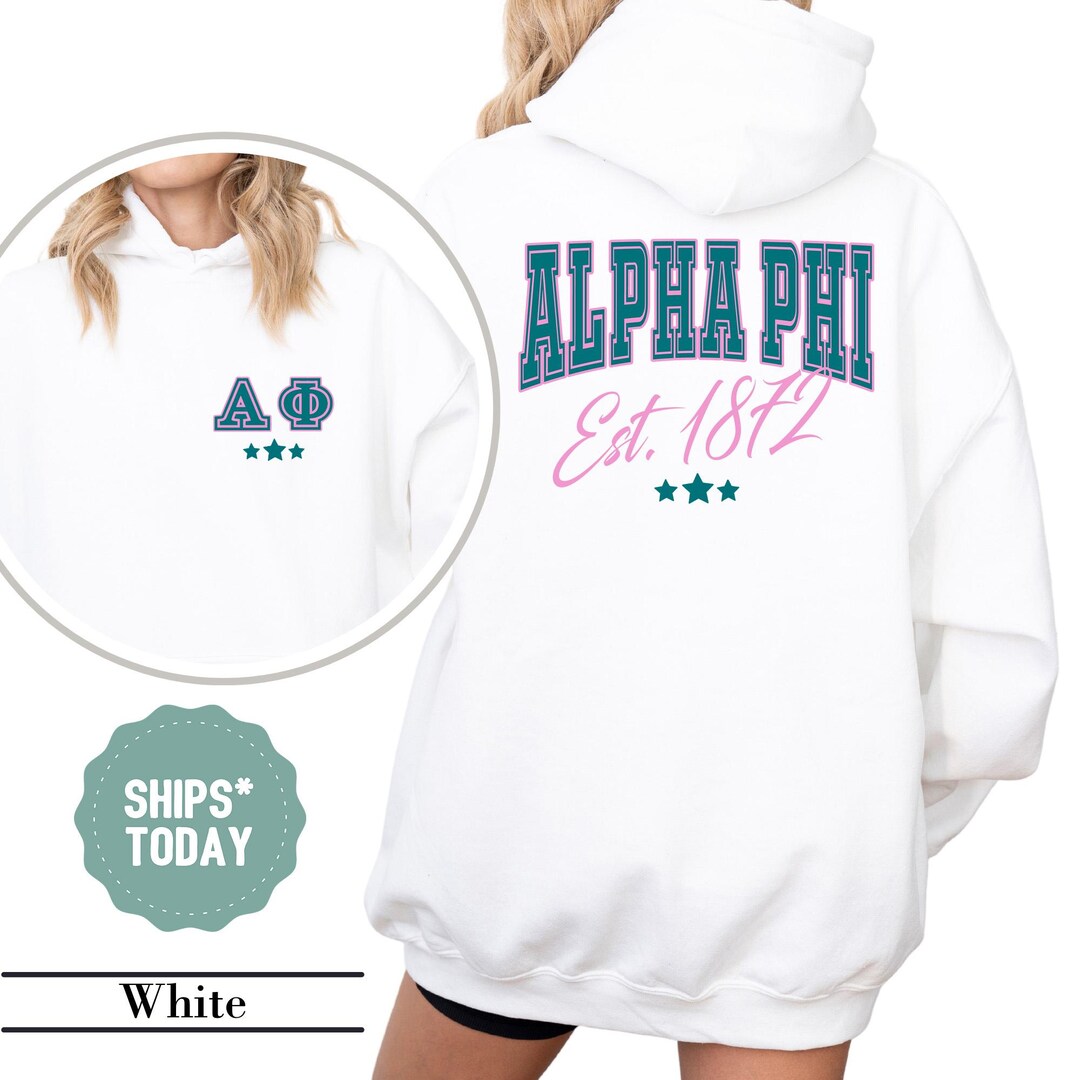 Alpha Phi Pink Stride Sorority Sweatshirt - APHI Merch - Sorority ...