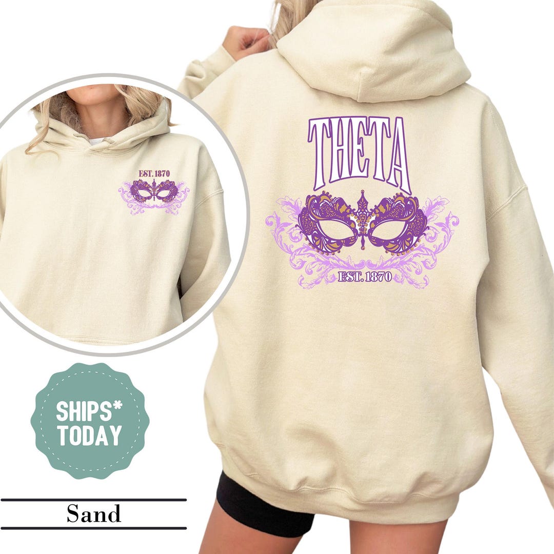 Kappa Alpha Theta Masquerade Sorority Sweatshirt - THETA Sorority ...