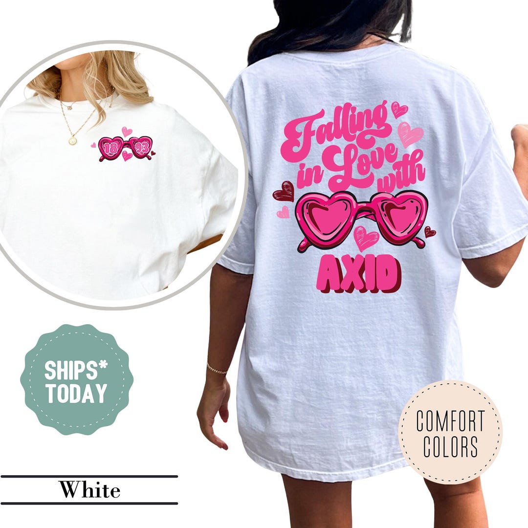 Alpha Xi Delta in Love Sorority T-shirt - AXID Comfort Colors Sorority ...