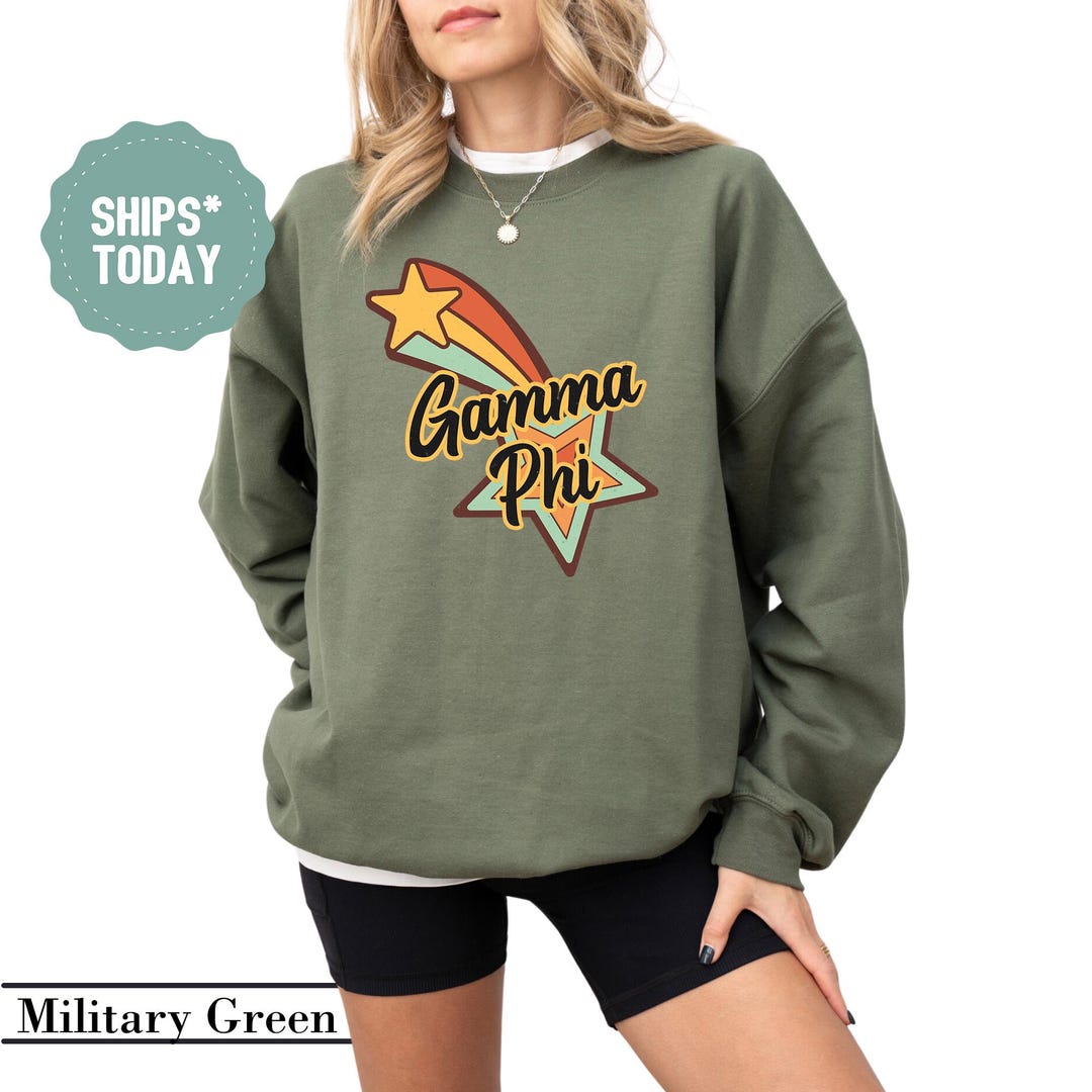 Gamma Phi Beta Starfall Sorority Sweatshirt - Gamma Phi Merch - Big ...