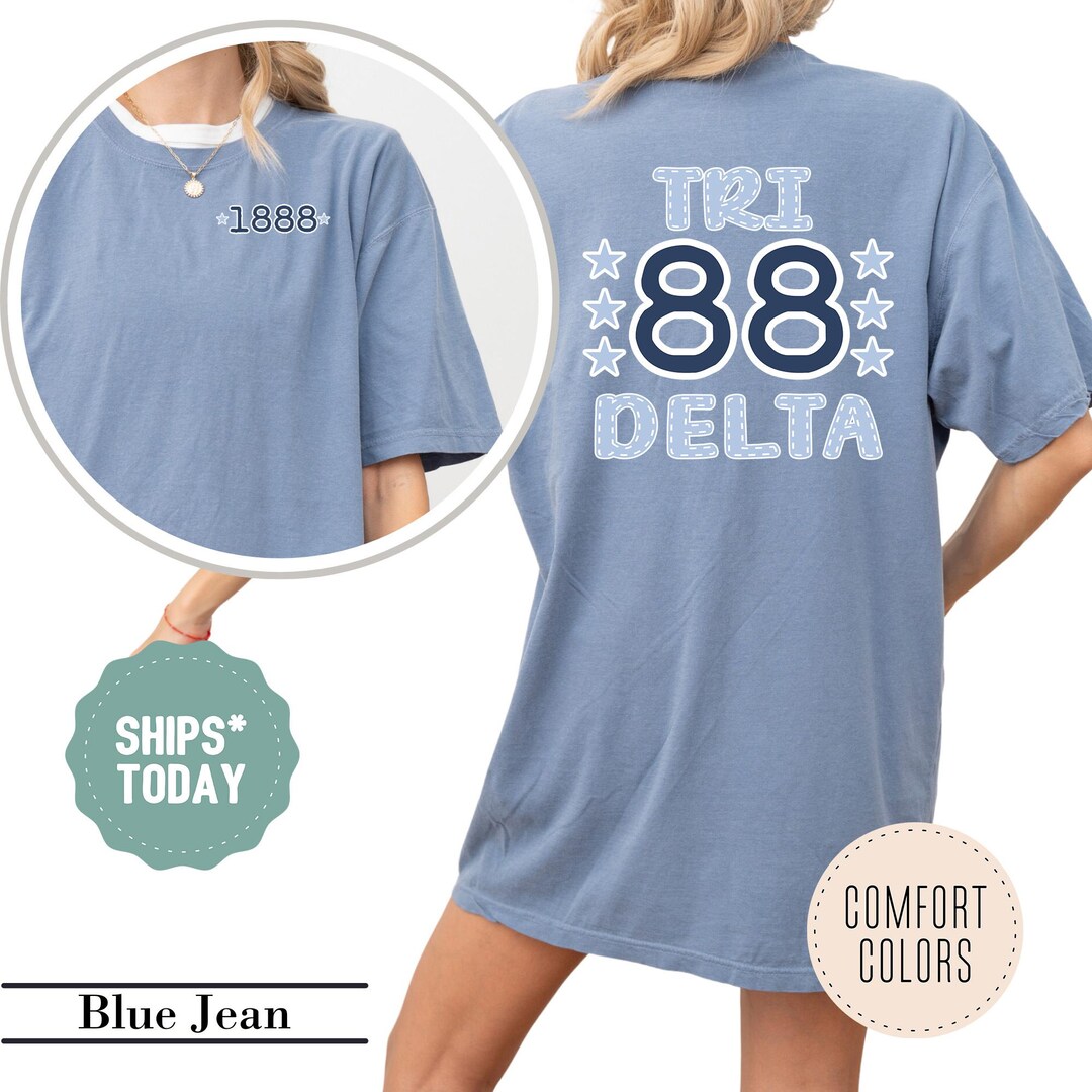 Delta Delta Delta Stellar Num Sorority T-shirt - Tri Delta Merch ...