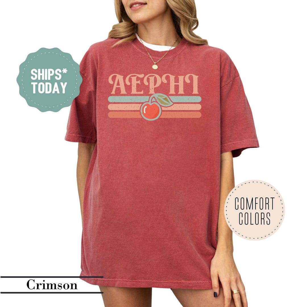 Alpha Epsilon Phi Peachy Sorority T-shirt AEPHI Merch Alpha Epsilon Phi ...