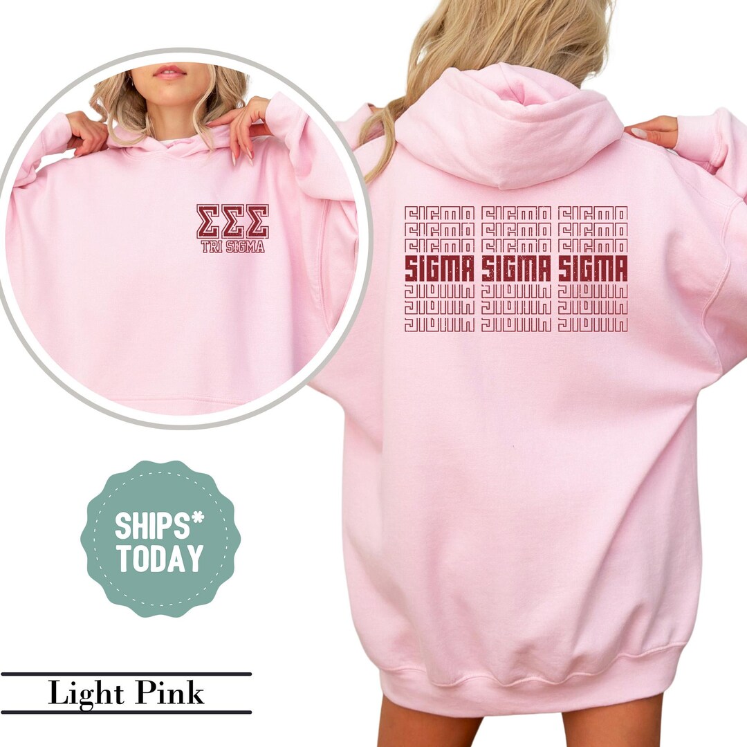 Sigma Sigma Sigma Mirrored Letters Sorority Sweatshirt Tri Sigma ...