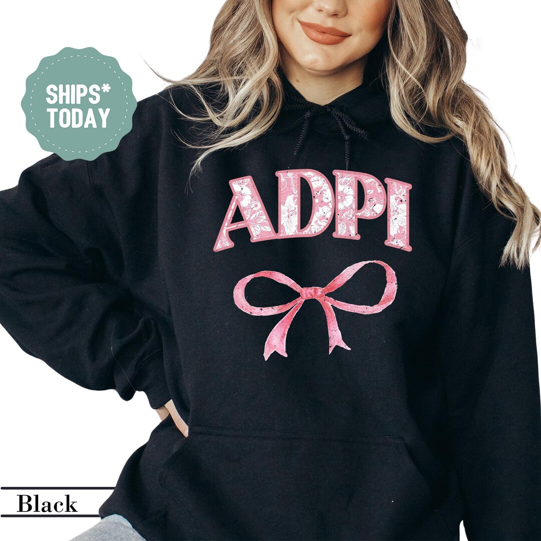 Alpha Delta Pi Tickled Pink Sorority Sweatshirt - ADPI Crewneck ...