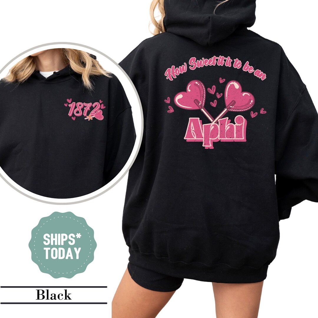 Alpha Phi Heart Pop Sorority Sweatshirt APHI Sorority Crewneck Big ...