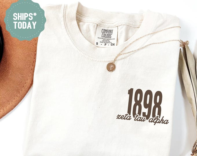 Zeta Tau Alpha Shady Love Comfort Colors Sorority T-shirt | ZETA Greek ...