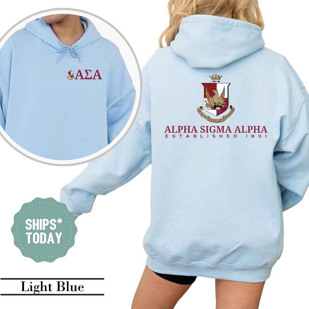 Alpha Sigma Alpha Sister Mark Sorority Sweatshirt - Coat of Arms ...