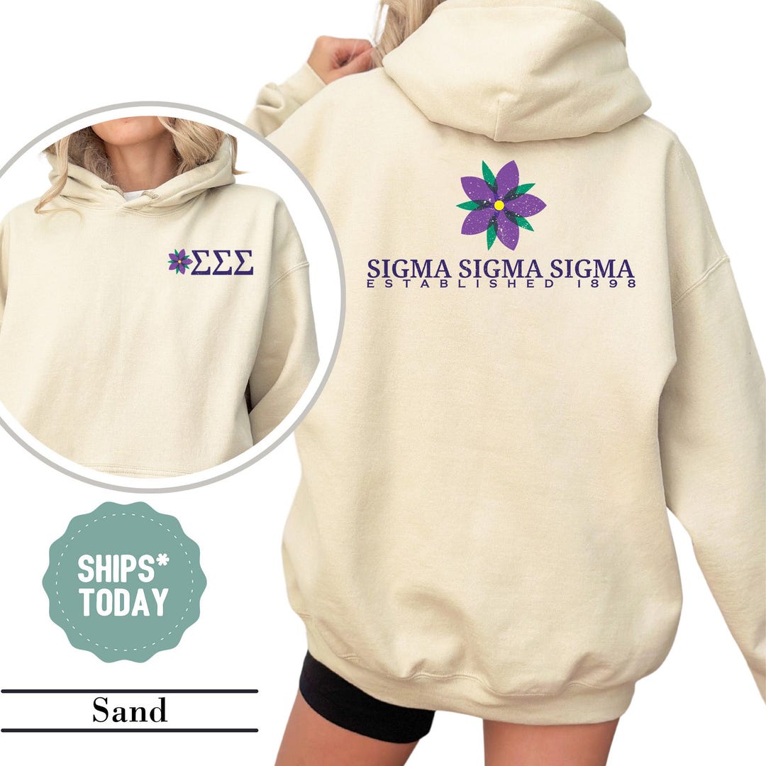 Sigma Sigma Sigma Sister Mark Sorority Sweatshirt - Tri Sigma Coat of ...