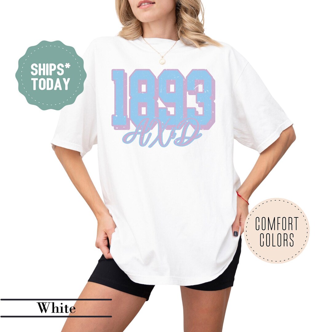 Alpha Xi Delta Swirled Sorority T-shirt AXID Comfort Colors Sorority ...