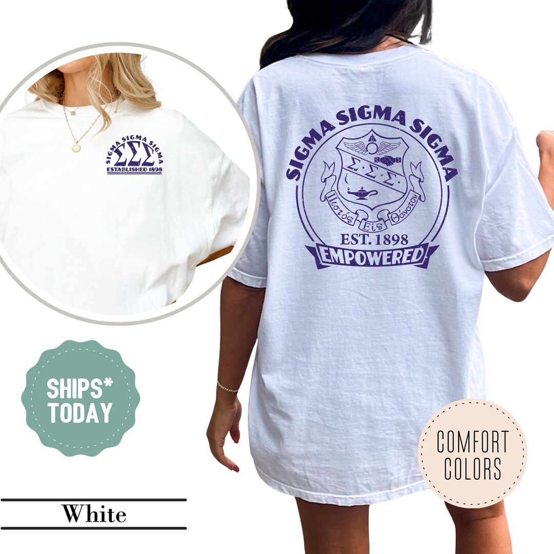 Sigma Sigma Sigma Arms Circle Sorority T-shirt Tri Sigma Sorority Merch ...