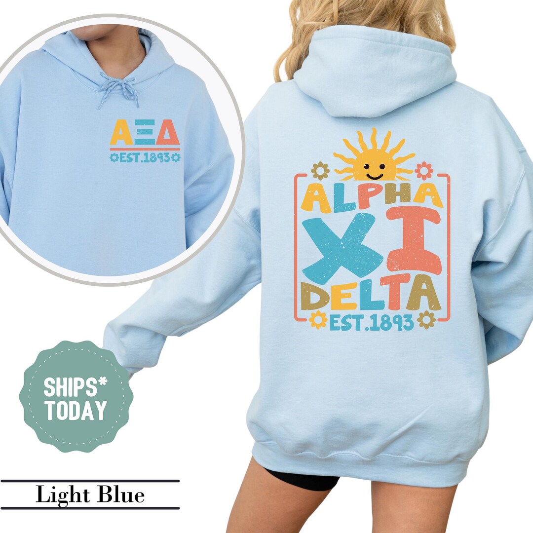 Alpha Xi Delta Sunshine Sorority Sweatshirt AXID Merch Big Little ...