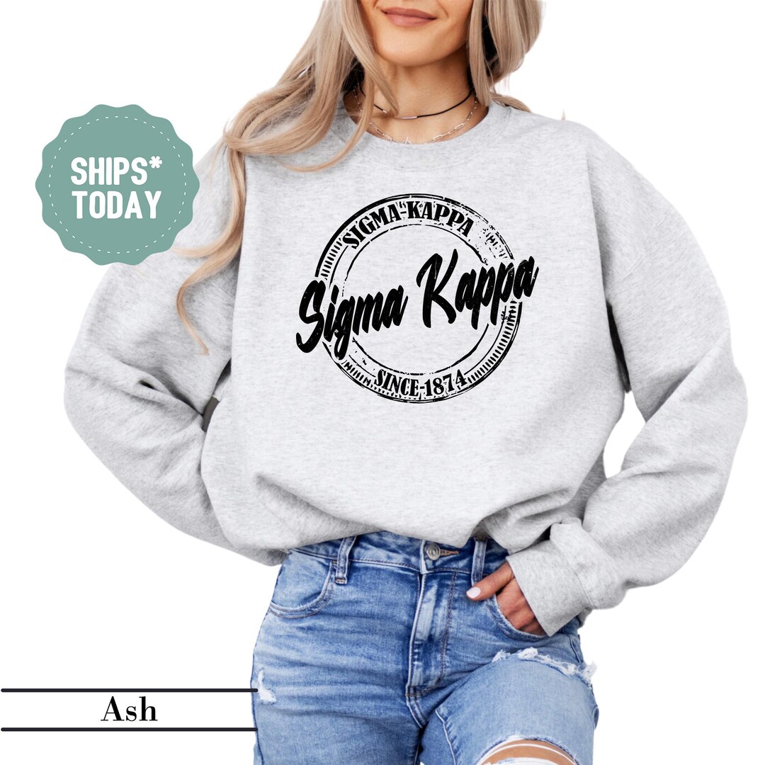 Sigma Kappa Loyalty Pin Sorority Sweatshirt Sigma Kappa Crewneck ...