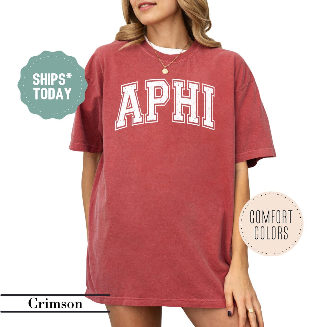 Alpha Phi Bold Letters Sorority T-shirt APHI Sorority Shirt Big Little ...