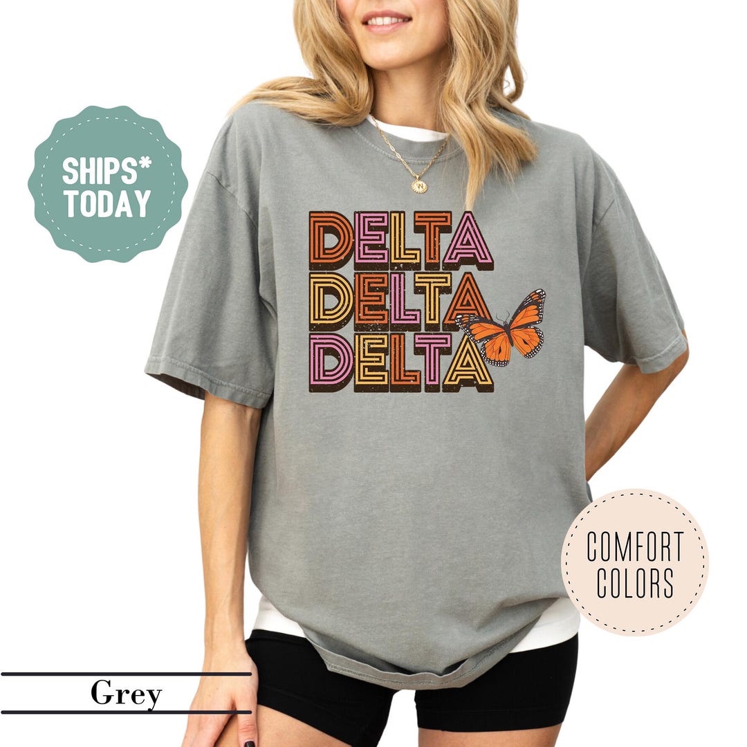 Delta Delta Delta Flutter Tribe Sorority T-shirt Tri Delta Shirt Big ...