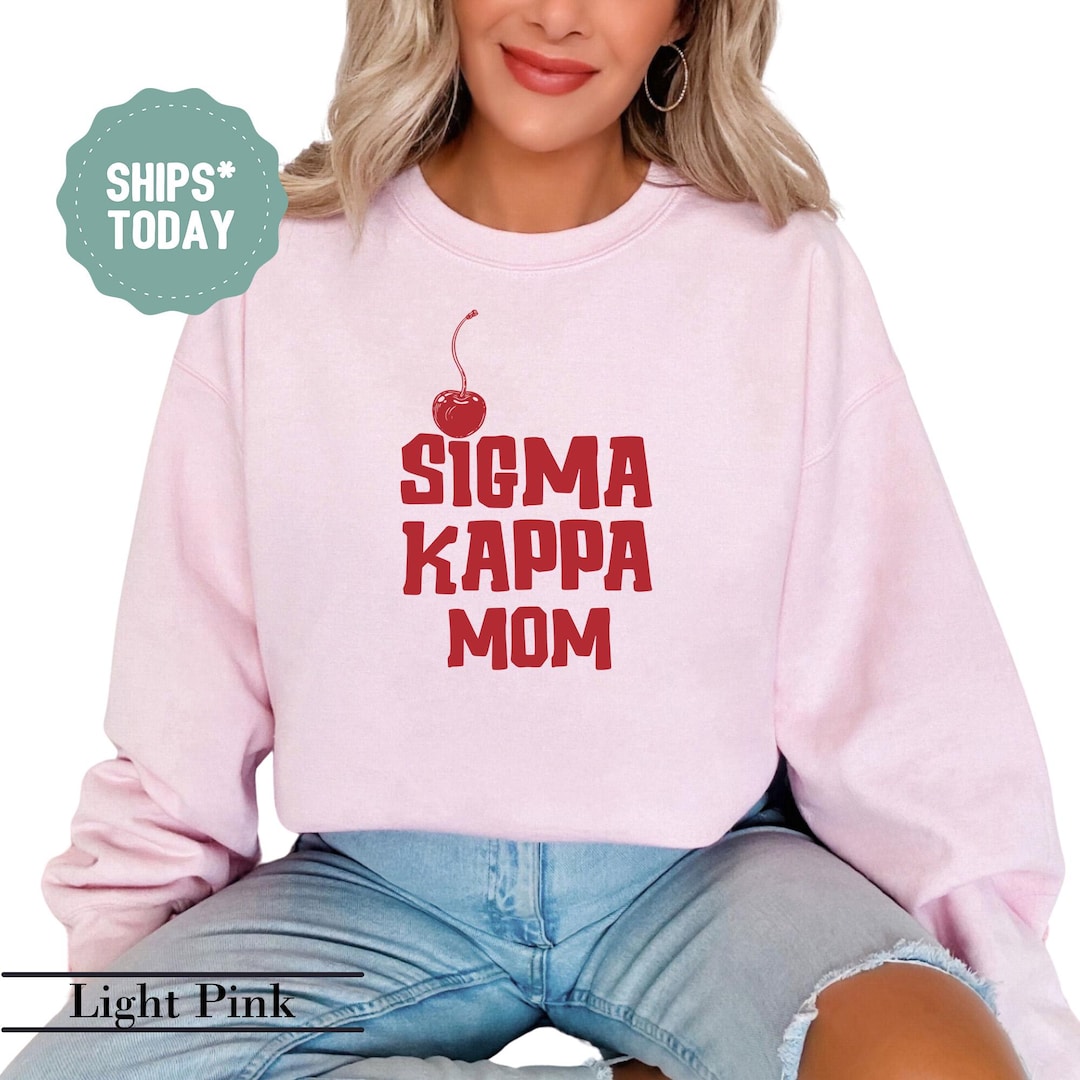 Sigma Kappa Cherry Mom Sorority Sweatshirt - Sigma Kappa Sorority Mom ...