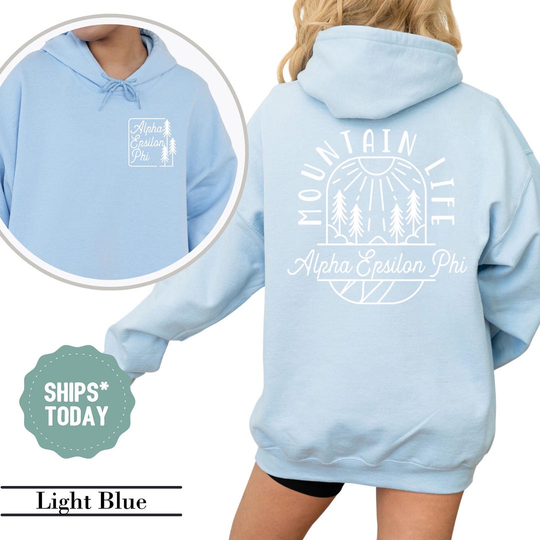 Alpha Epsilon Phi Sisterhood Mountain Sorority Sweatshirt AEPHI Greek ...