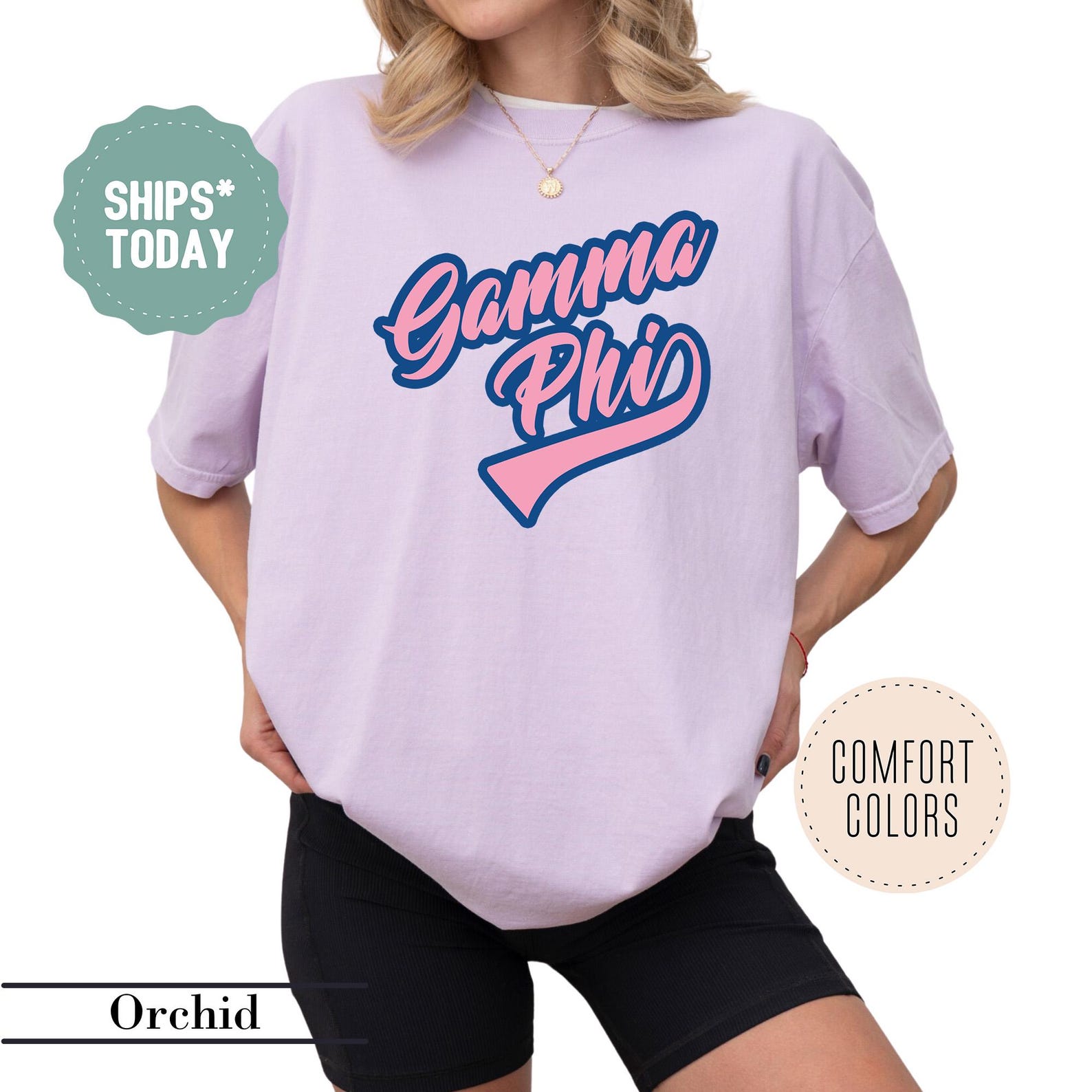 Gamma Phi Beta Retro Blush Sorority T-shirt - Gamma Phi Merch ...