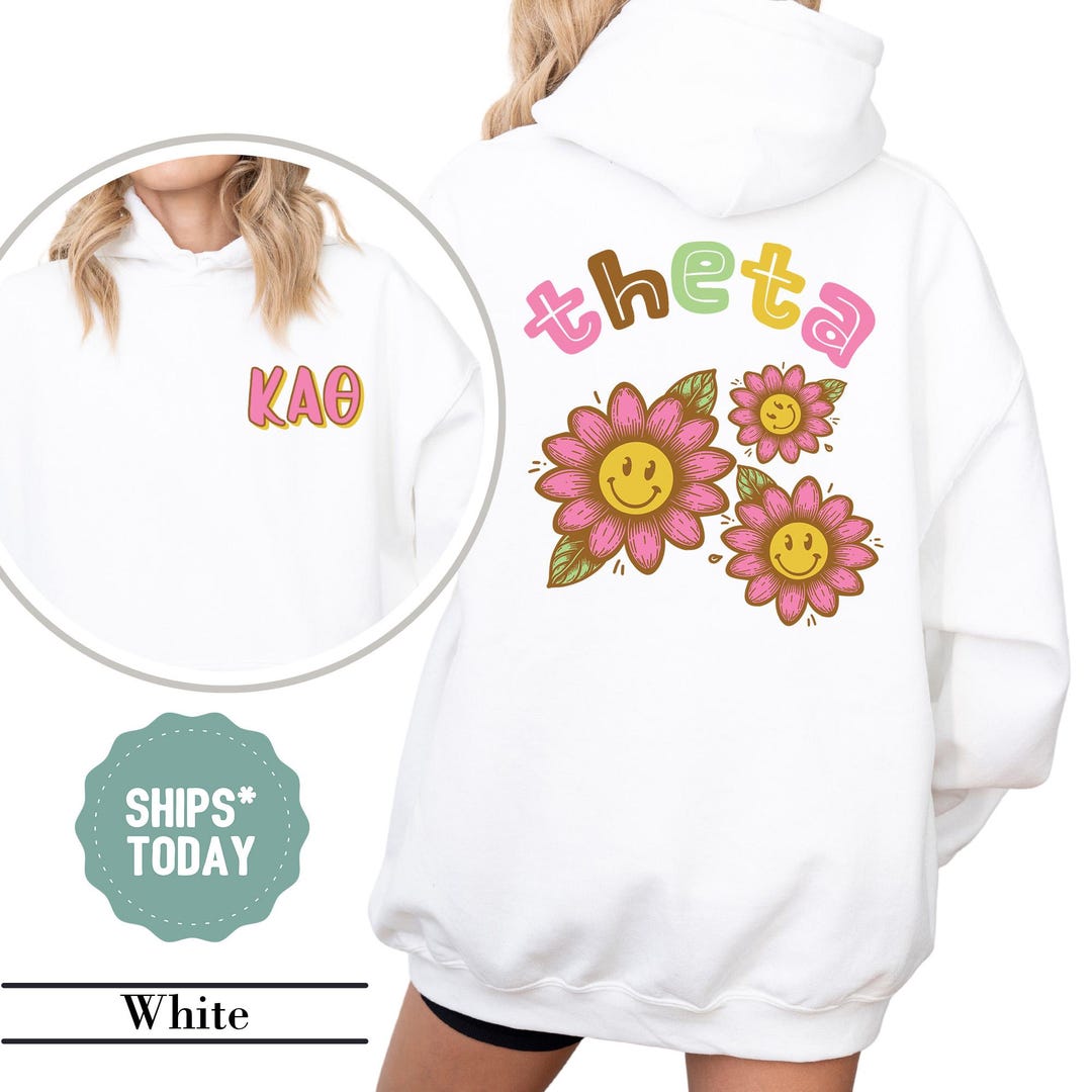 Kappa Alpha Theta Floral Cheer Sorority Sweatshirt - THETA Floral ...