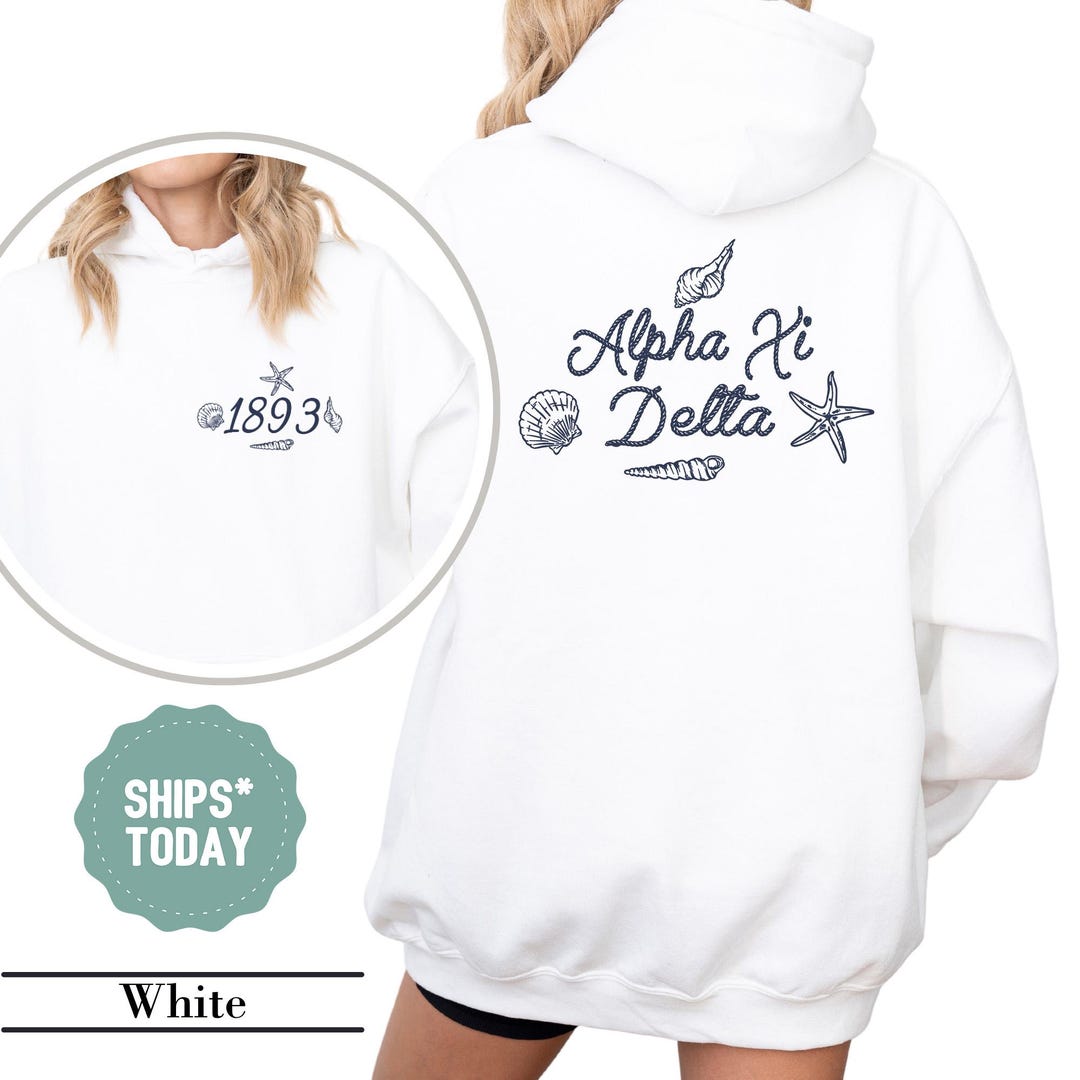 Alpha Xi Delta Ocean Shells Sorority Sweatshirt - AXID Sorority Merch ...