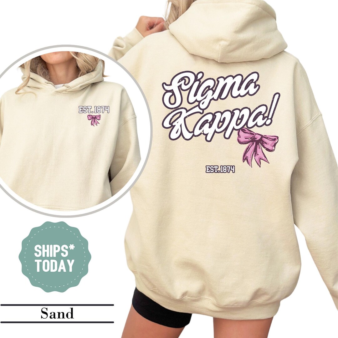 Sigma Kappa Together in Pink Sorority Sweatshirt - Sig Kap Merch ...