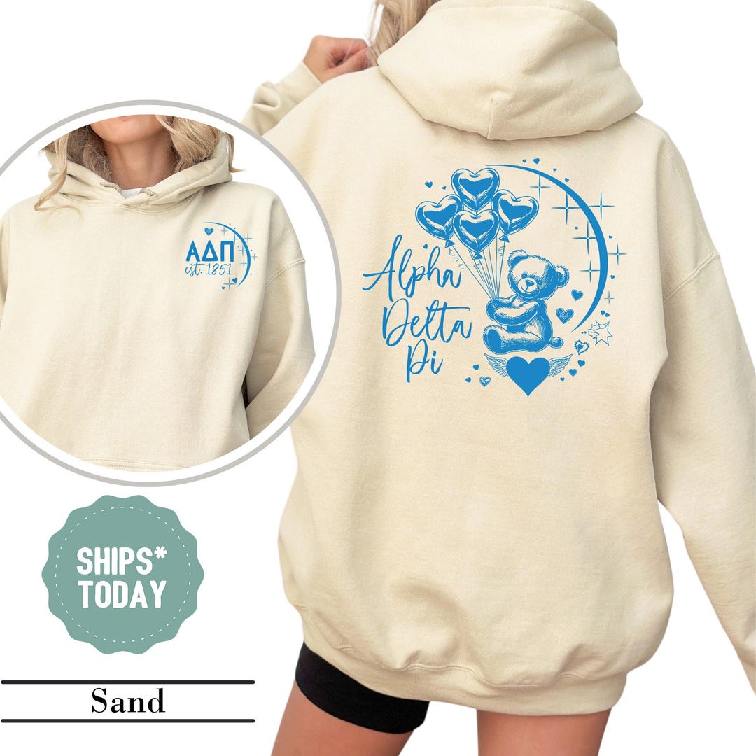 Alpha Delta Pi Cuddle Crew Sorority Sweatshirt - ADPI Sorority Letters ...