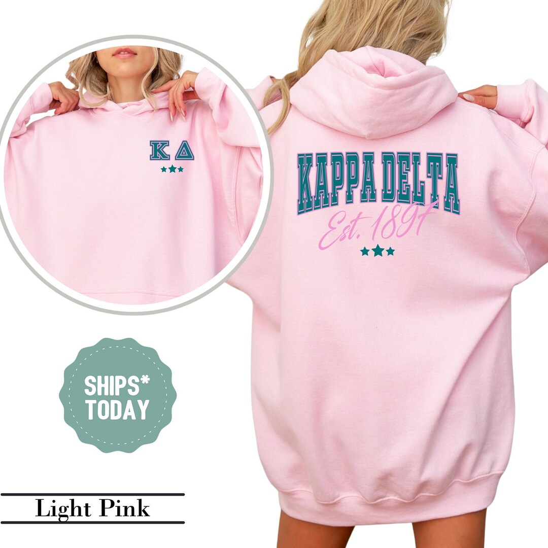 Kappa Delta Pink Stride Sorority Sweatshirt - Kay Dee Merch - Sorority ...
