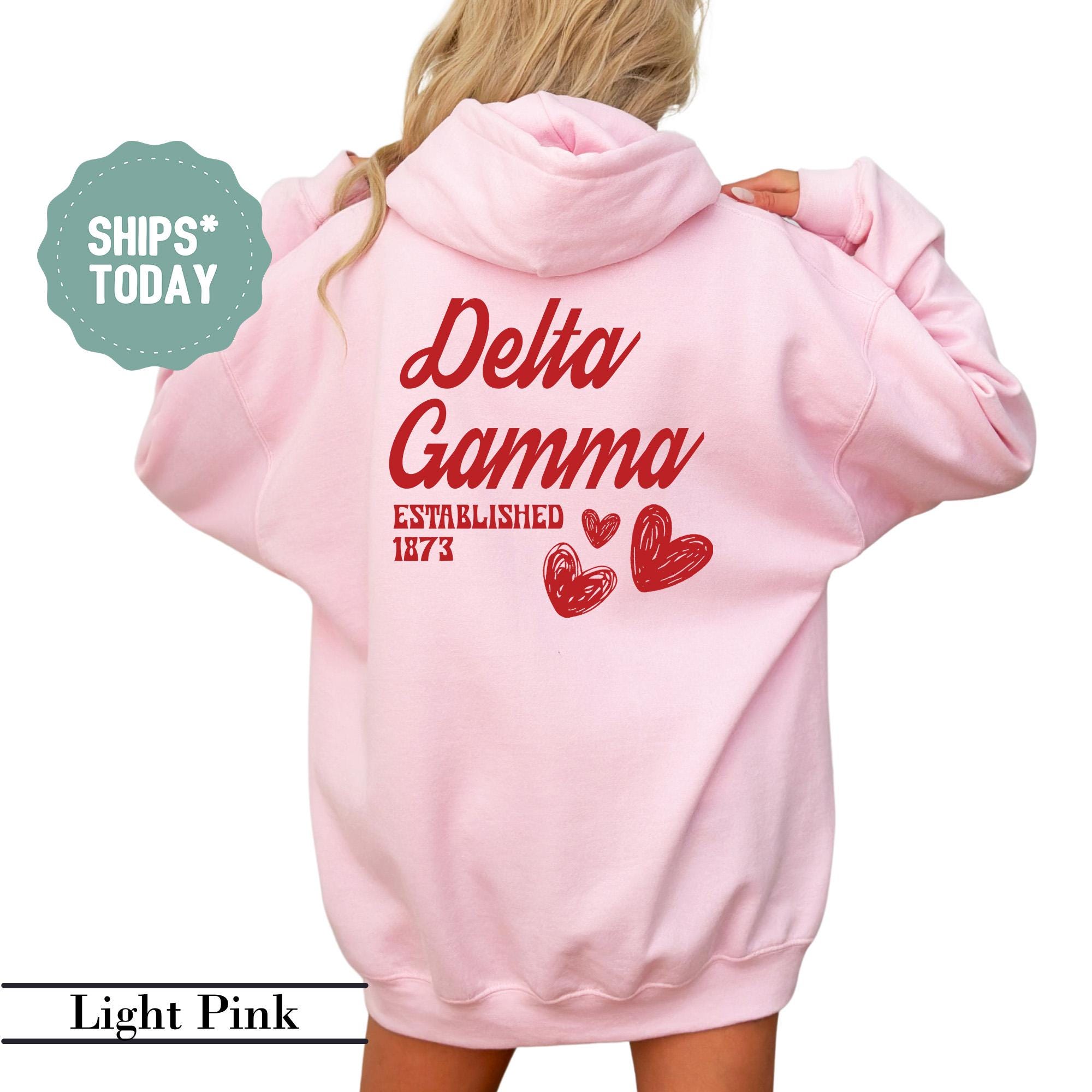 Delta Gamma Retro Crush Sorority Sweatshirt - Dee Gee Merch - Big ...