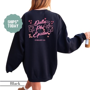 Delta Phi Epsilon Sweet Candy Sorority Sweatshirt - DPHIE Sorority ...