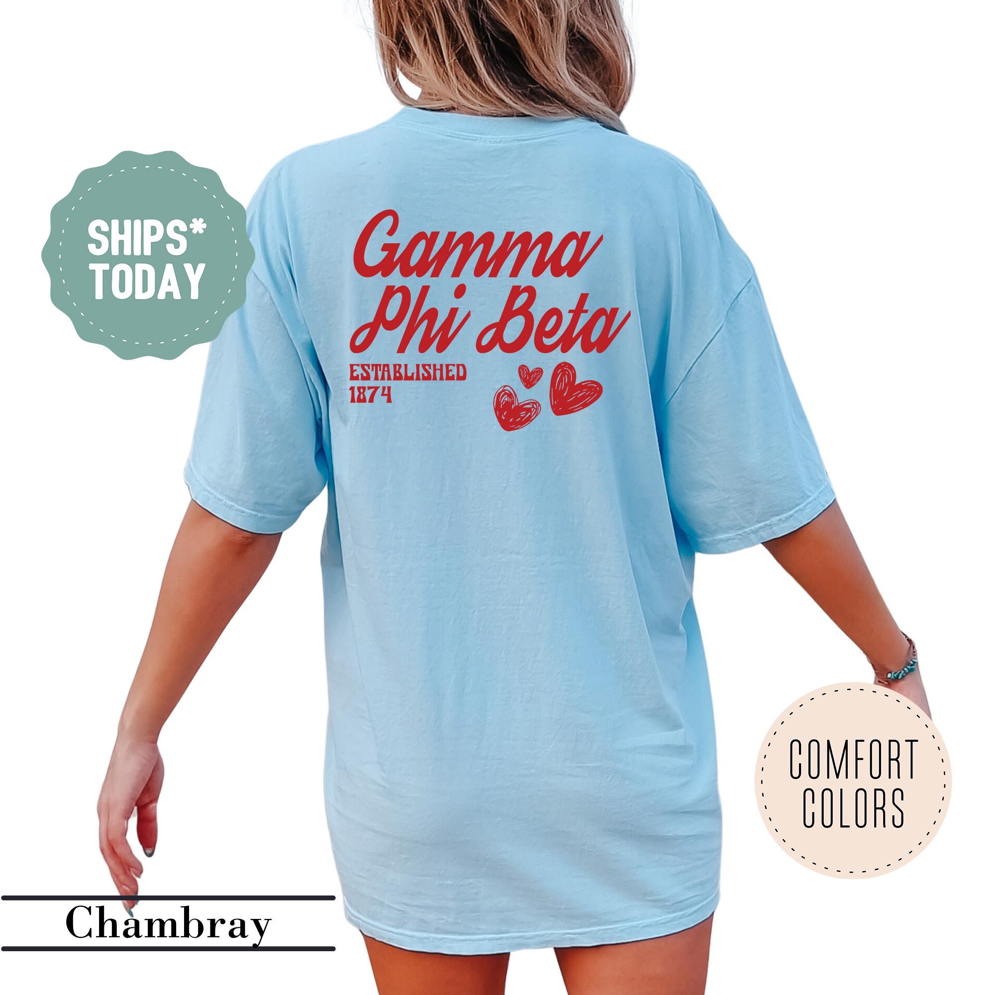 Gamma Phi Beta Retro Crush Sorority T-shirt - Gamma Phi Sorority ...