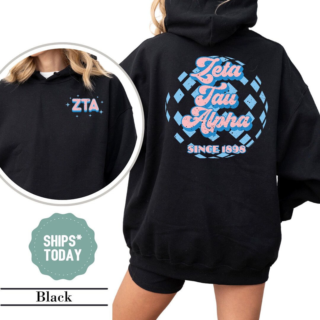 Zeta Tau Alpha Fancy Disco Sorority Sweatshirt ZETA Sorority Merch ...