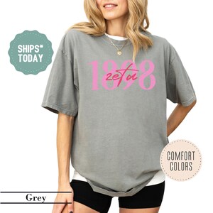 Zeta Tau Alpha Cursive Sorority T-shirt ZETA Sorority Shirts Sorority ...