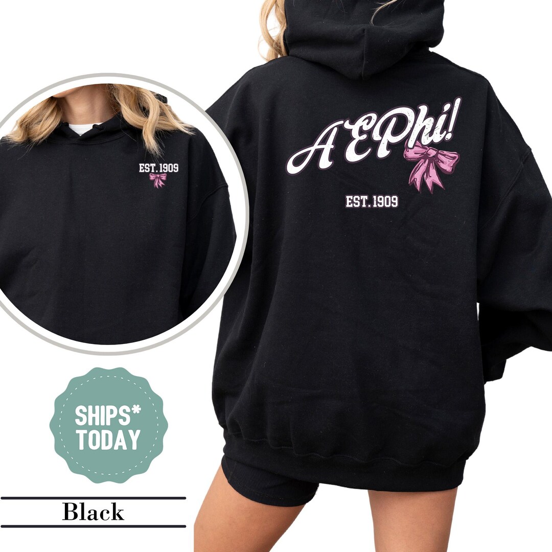 Alpha Epsilon Phi Together in Pink Sorority Sweatshirt AEPHI Merch ...
