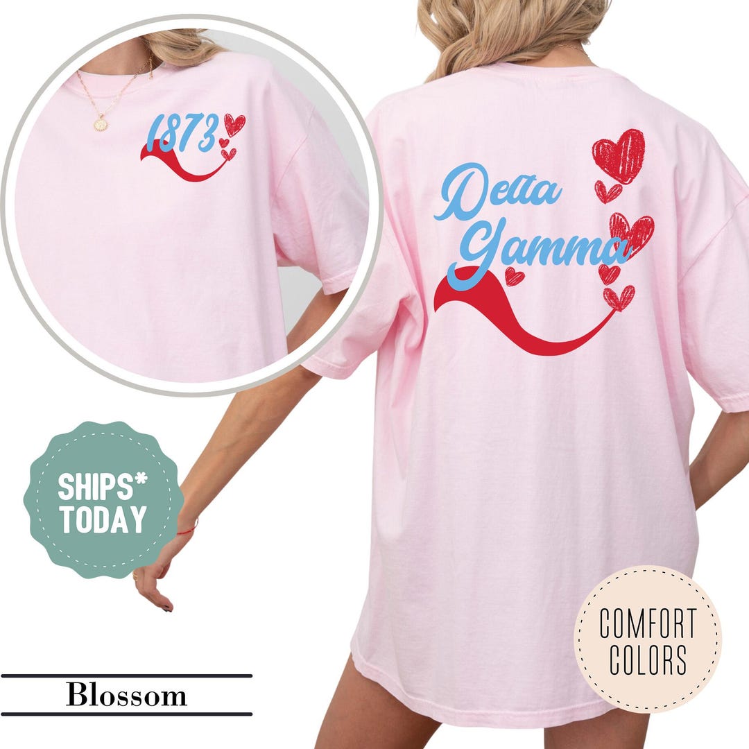 Delta Gamma Shirts, Groovy Love Sorority T-shirt, Dee Gee Big Little ...
